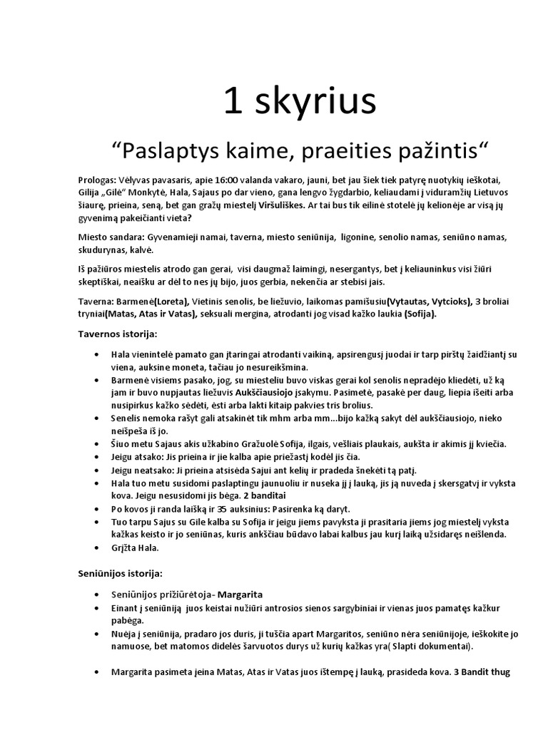1 Skyrius | PDF
