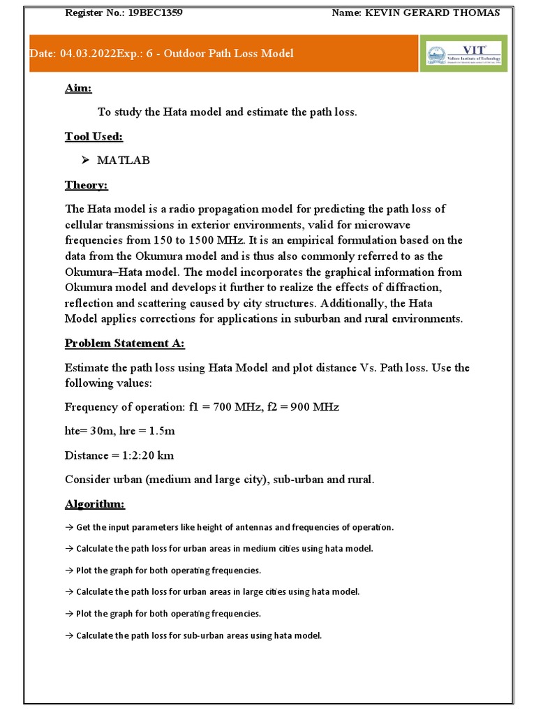 19BEC1359-ECE4009-Exp6 | PDF | Applied Mathematics | Electronics