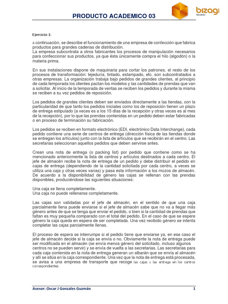 Producto Academico 03 | PDF | Business