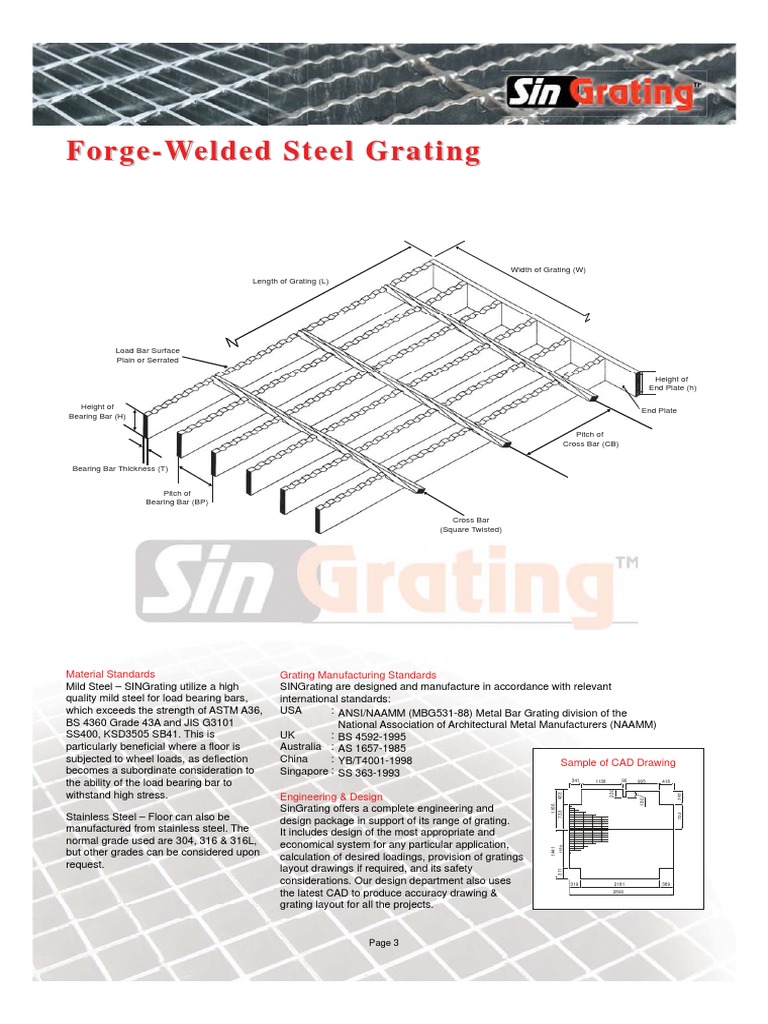 Catalog Steel Grating Type 2016-10-01 | PDF | Stairs | Steel