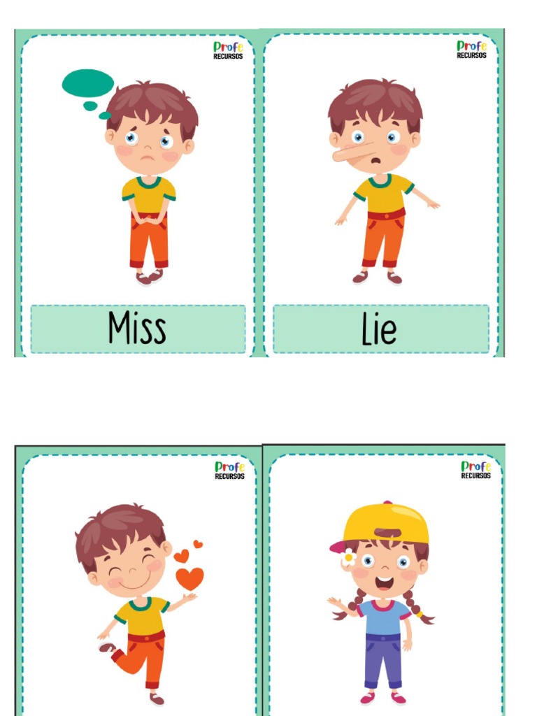 Verbs Flashcards | PDF
