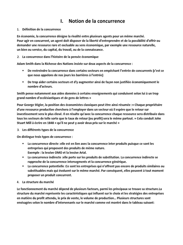 Types et définition de la concurrence | PDF | Concurrence pure et ...