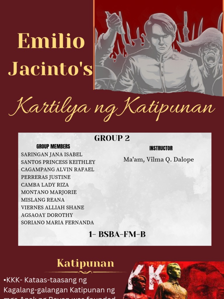 Emilio Jacinto's Kartilya ng Katipunan Code of Conduct | PDF | Philippines