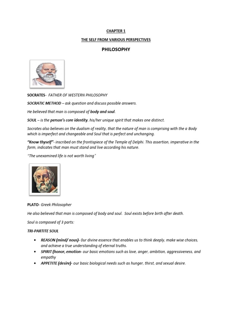 UTS Philosophy | PDF | Soul | Mind