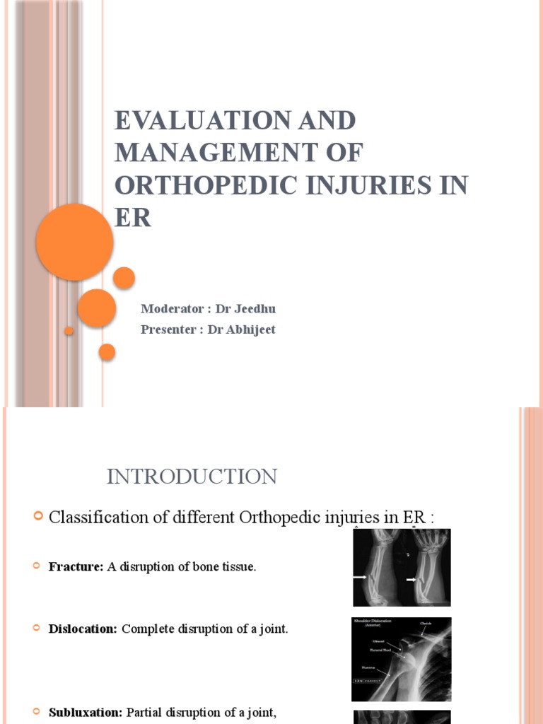 Orthopedic Injuries | PDF | Bone | Musculoskeletal System