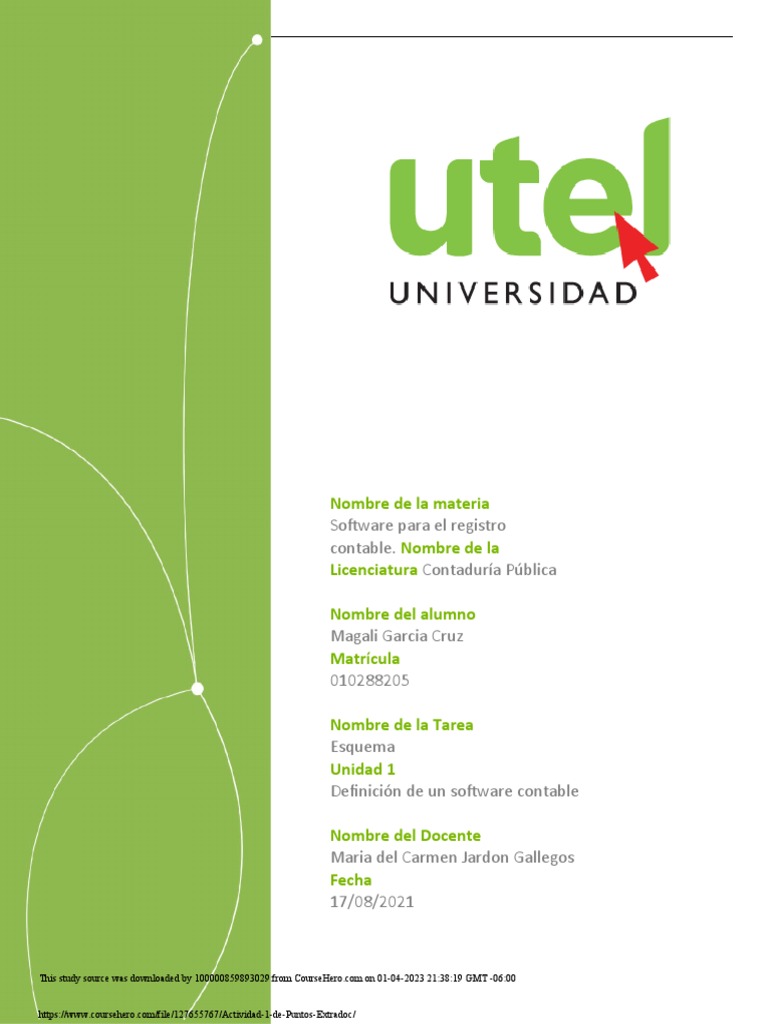 Actividad 1 de Puntos Extra | PDF