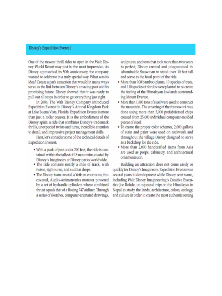 Case2 Disney - Project Success | PDF