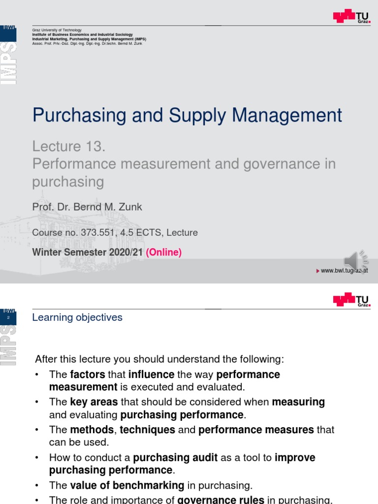 PuSm - Lecture 13 - Chapter 13 - Slides - Online | PDF | Supply Chain | Supply Chain Management