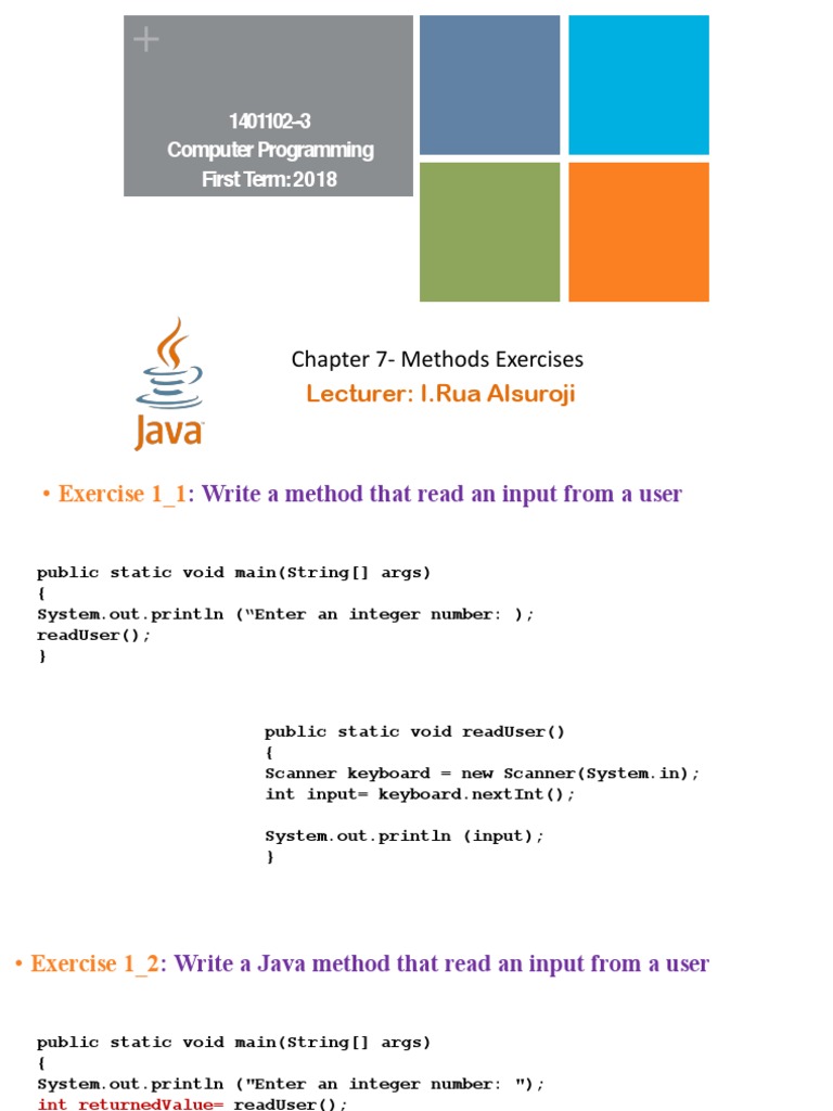 Javamethods Pdf String Computer Science Integer Computer Science 