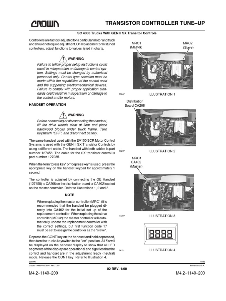 SC4000 Transistor Controller Setup Guide | PDF