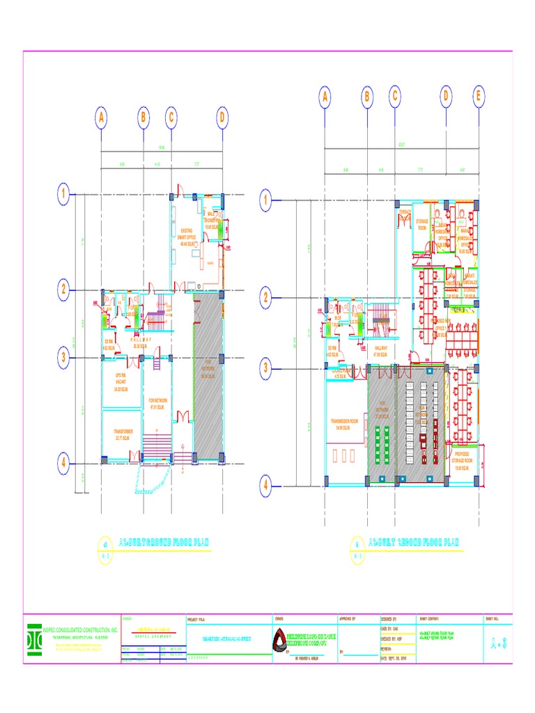 INSPEC - Pasay Smart LEC - ASBUILT PLAN Nov 2019-Model | PDF