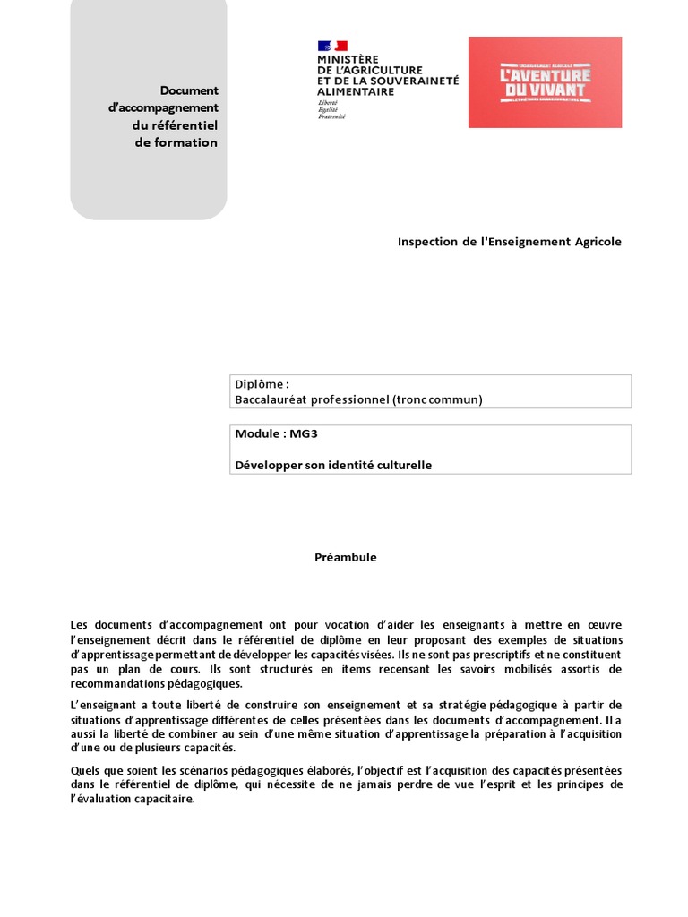 Développer son identité culturelle au Bac | PDF | Méthode d ...