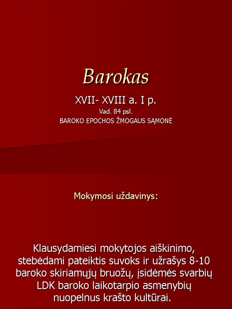 Barokas | PDF