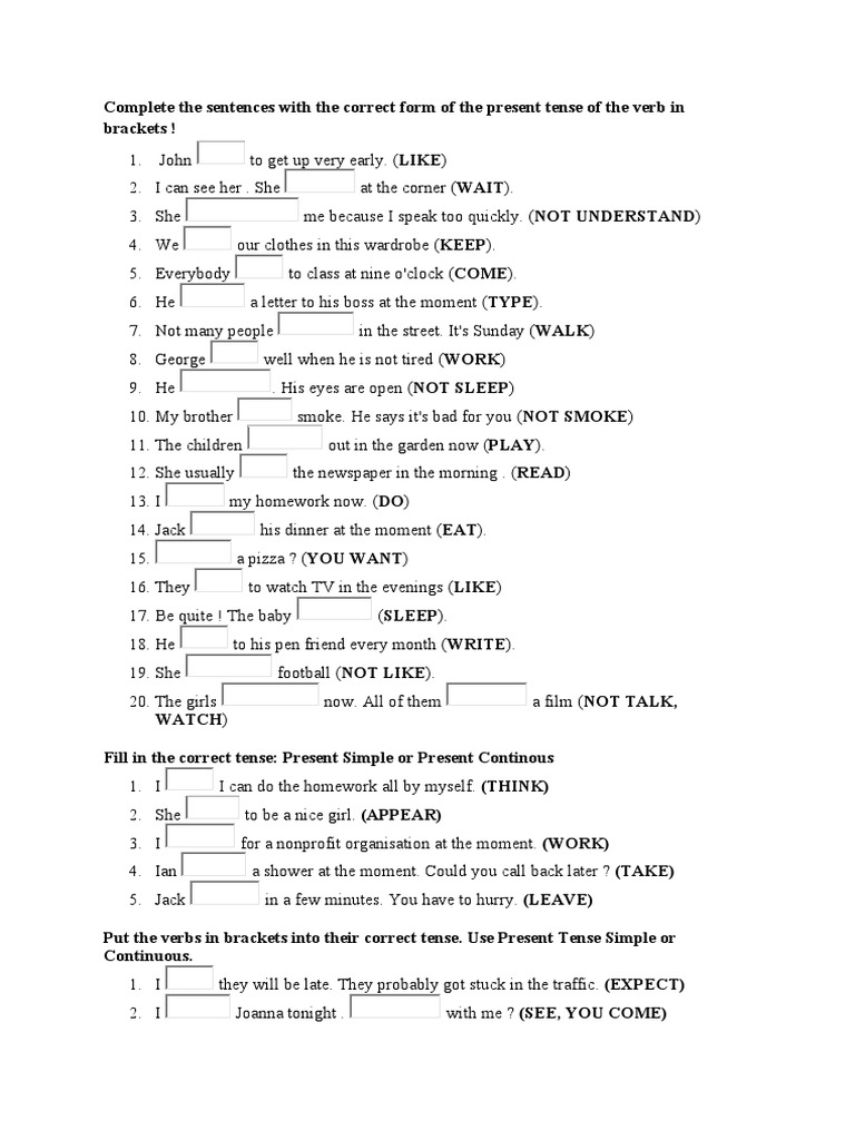 English Midterm Exercises Pdf