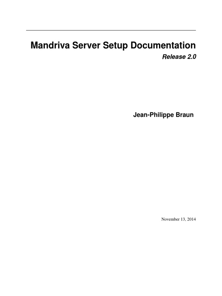 Mandriva Server Setup | Download Free PDF | Networking | Internet & Web