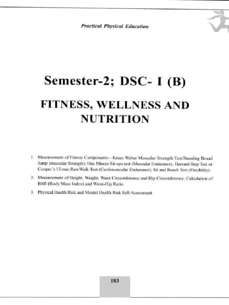 Fitness Component Measurement Guide | PDF | Body Mass Index | Waist
