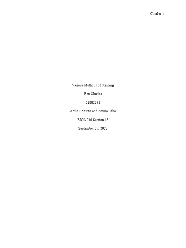 BIOL 240 Lab Report 1 | Download Free PDF | Staining | Gram Positive ... BIOL 240 Lab Report 1 | Download Free PDF | Staining | Gram Positive ...