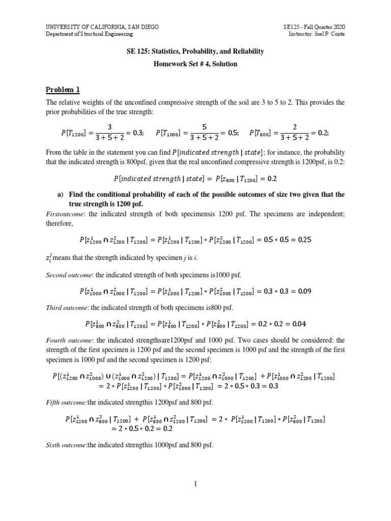 SE125 Fall20 HWK 4 Solution PDF | PDF | Histogram | Bayesian Inference