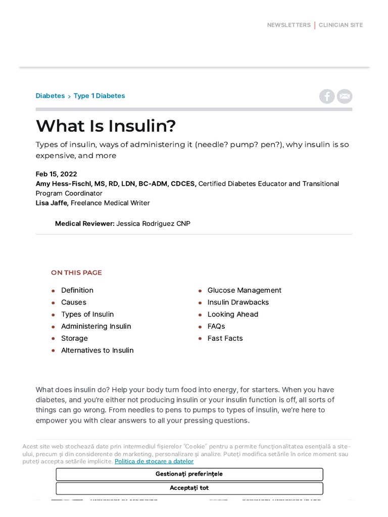 Insulin - Types of Insulin | PDF | Insulin | Causes Of Death