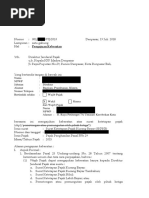 Contoh Surat Tanggapan SPHP | PDF