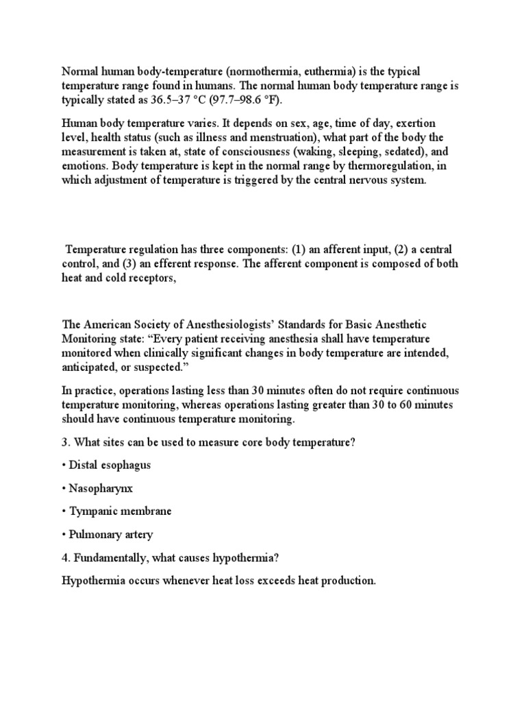 Normal Human Body | PDF