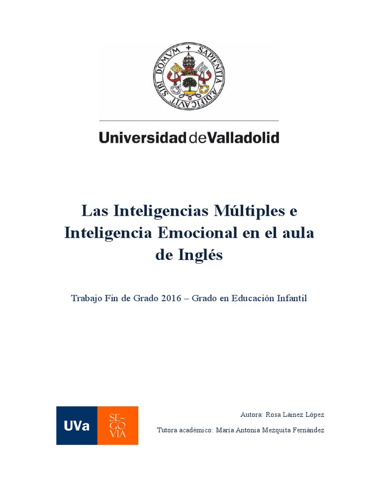 TFG-B 820 | PDF | Aprendizaje | Mente