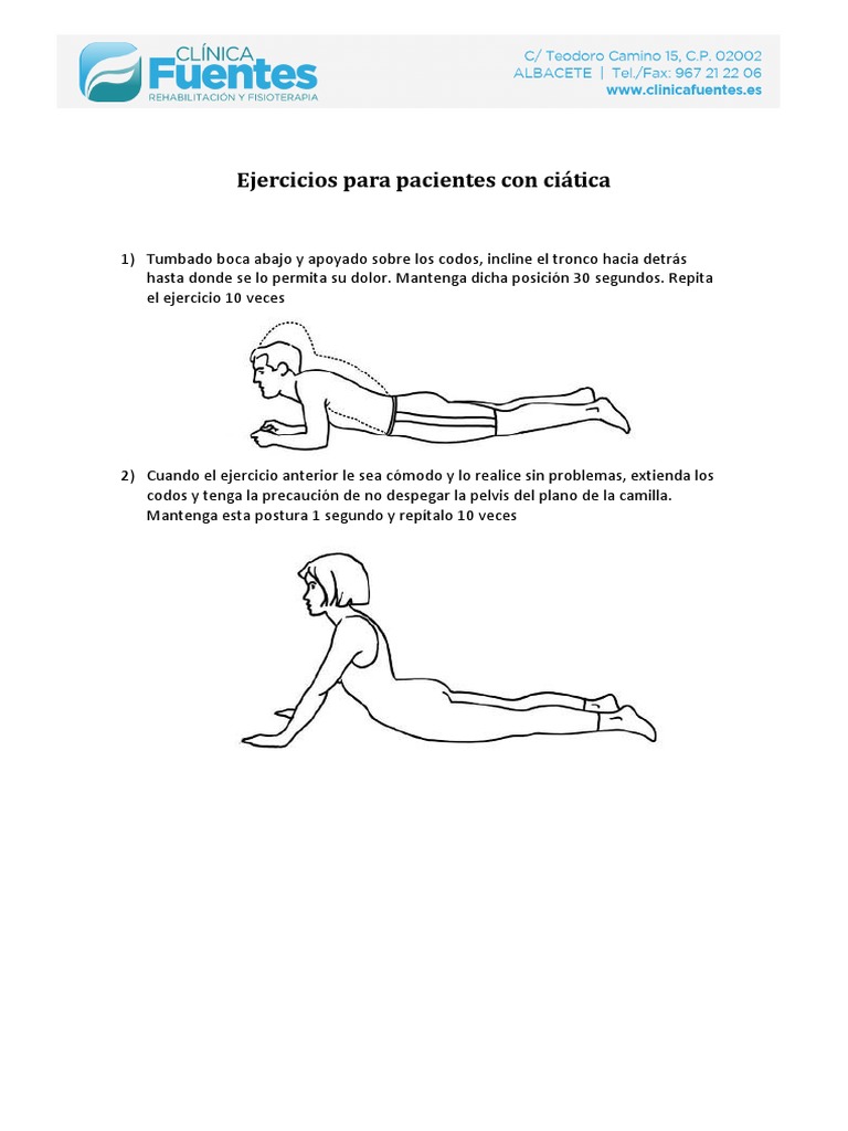 Ejercicios para Aliviar la Ciática | PDF