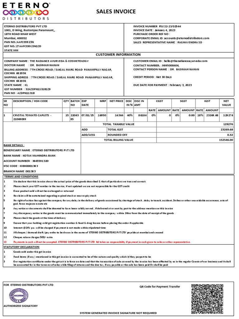 Sales Invoice: Customer Information | PDF | Invoice | Trade