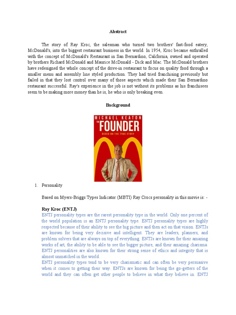 Individual Assignment OB | PDF | Leadership | Mc Donald's