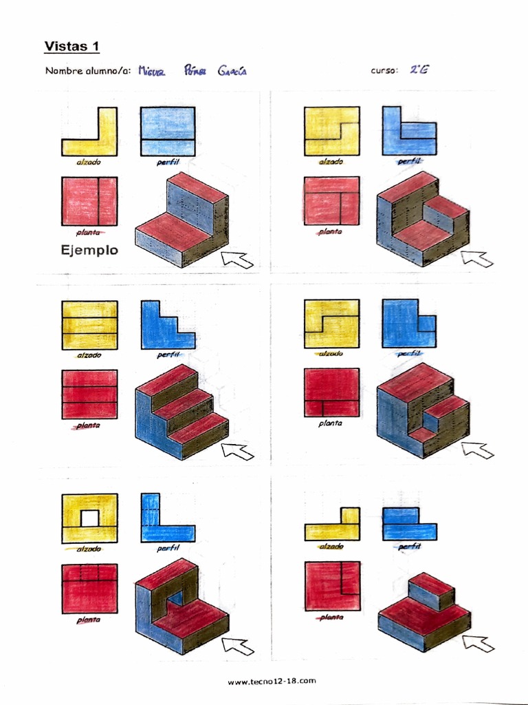 Ejercicios Resueltos: Alzado y Planta | PDF
