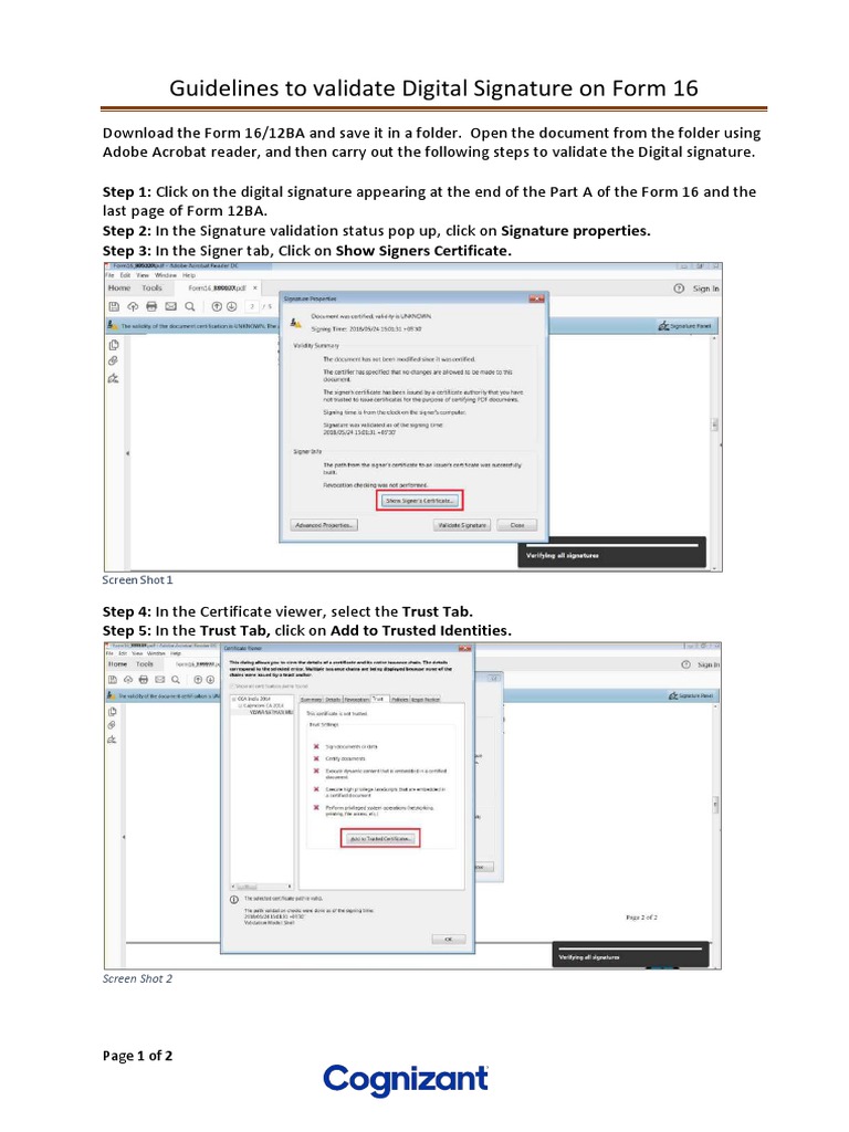 Guideline To Validate Form 16 | PDF