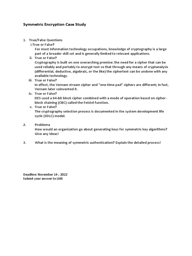 Understanding Symmetric Encryption: A Case Study on Key Generation, Authentication Processes ...