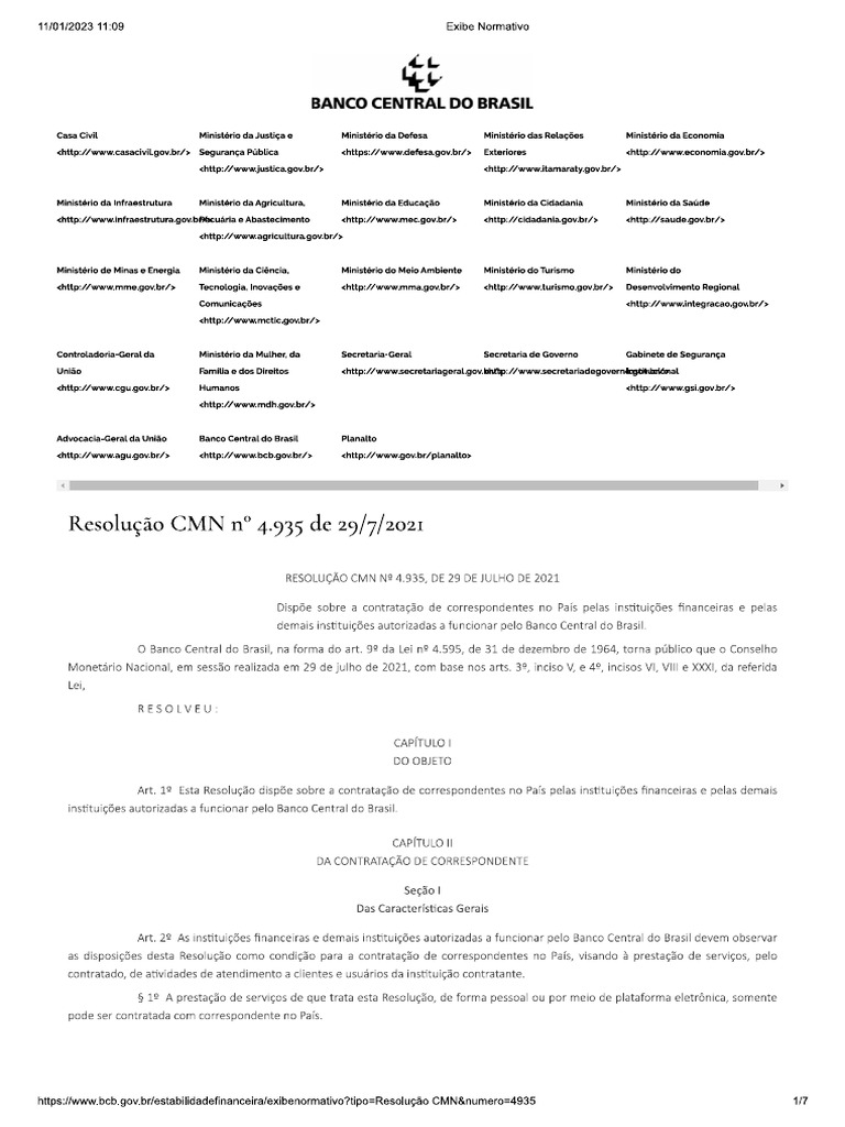 Resolução CMN 4935-2021 | PDF