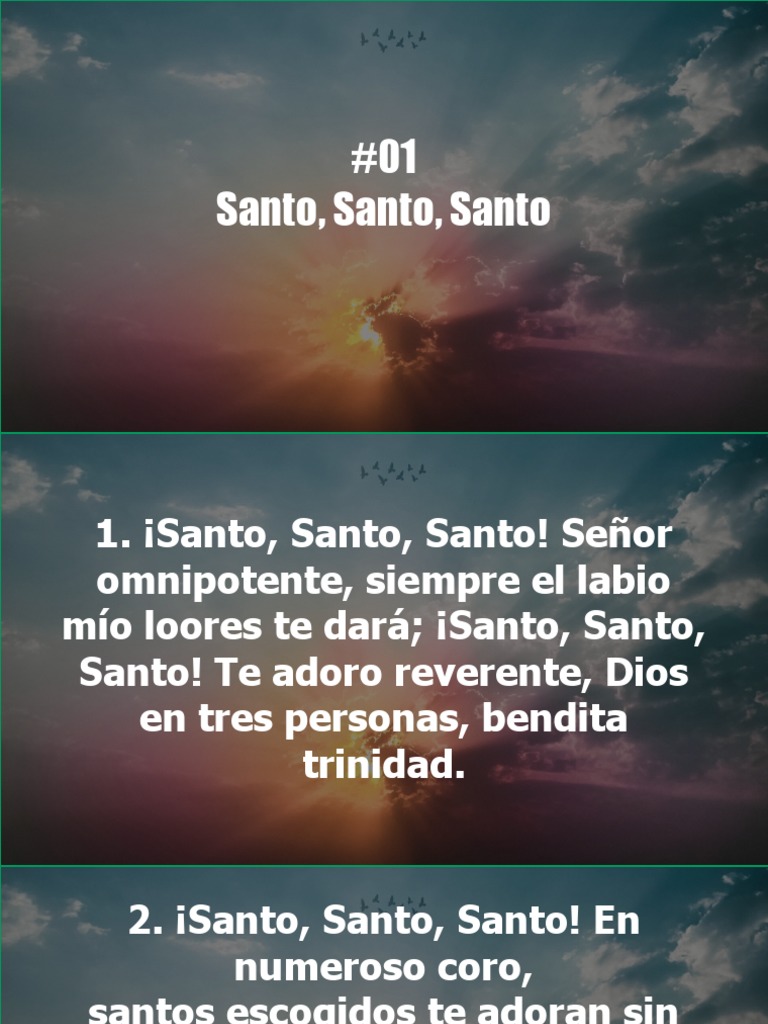 01 Santo, Santo Santo | PDF