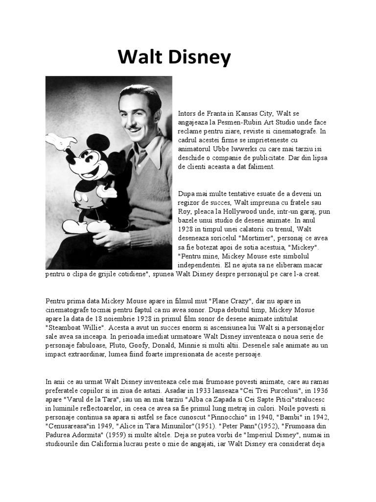 Walt Disney | PDF