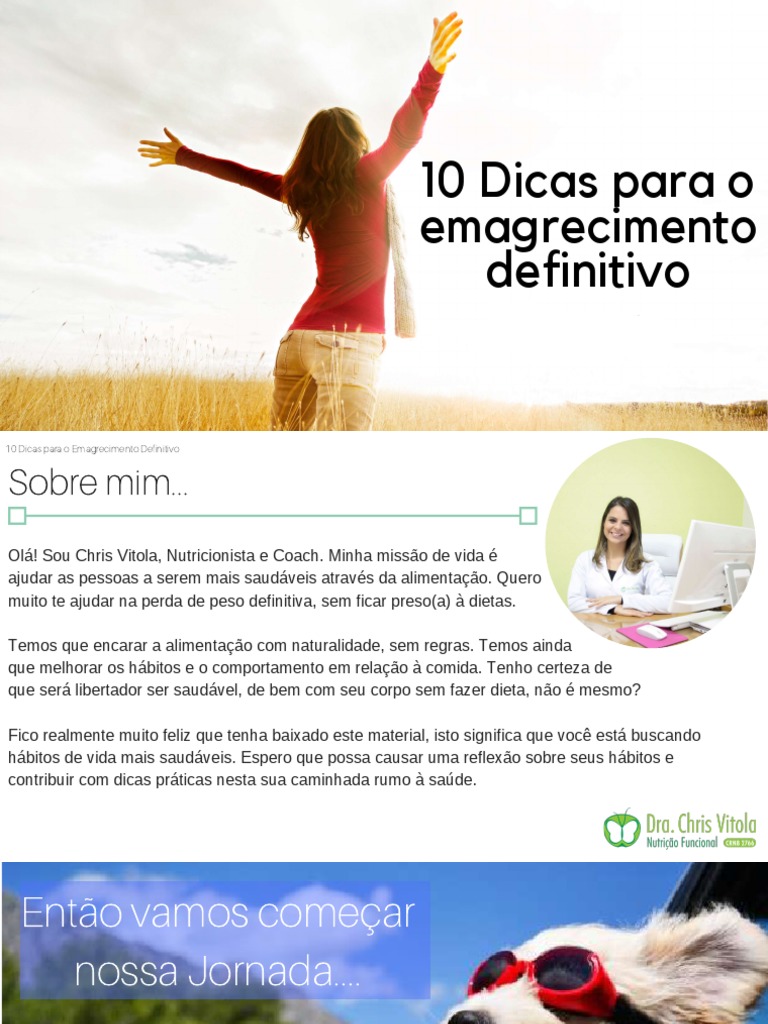 E Book 10 Dicas para o Emagrecimento Definitivo | PDF | Alimentos | Vida