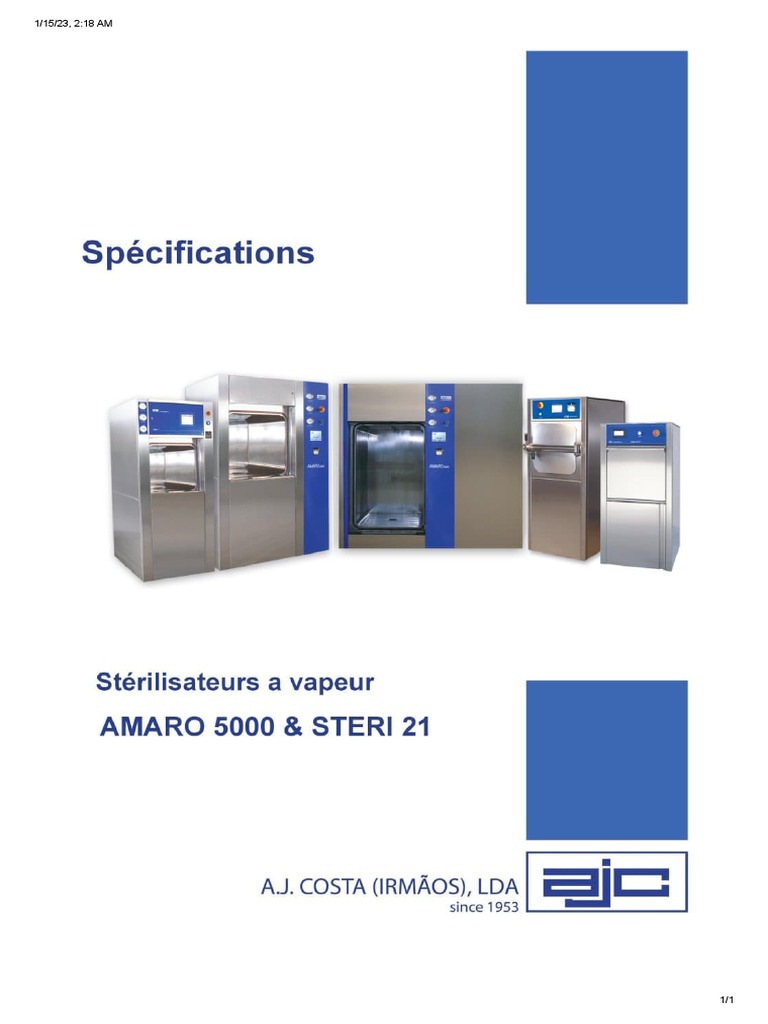 Steri 21 Product Data | PDF