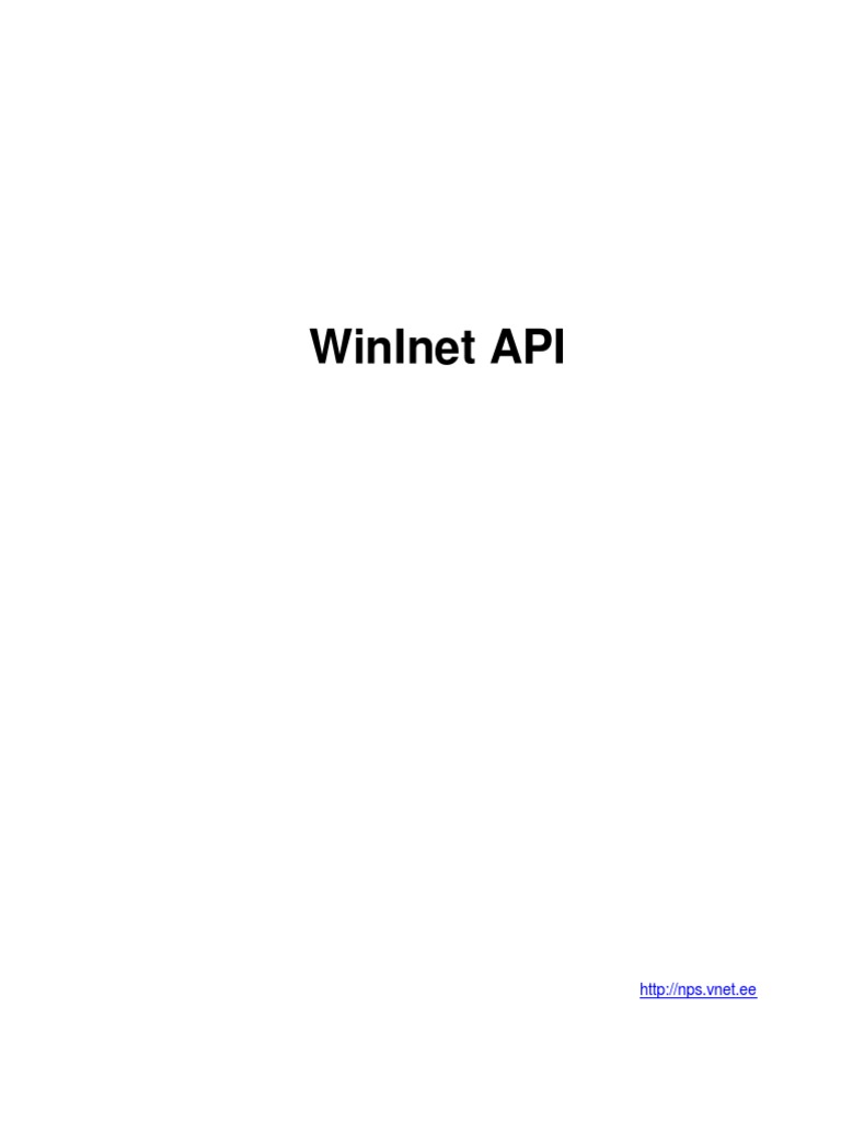 Win Inet | PDF | Hypertext Transfer Protocol | Proxy Server