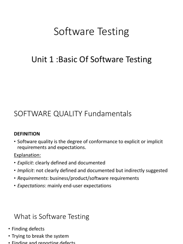 Software Testing Chapter1 Pdf Software Testing Verification And Validation