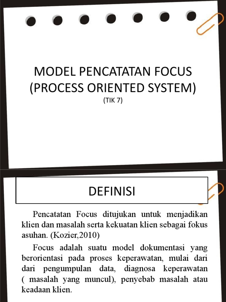 Model Pencatatan Focus dalam Keperawatan | PDF | Sains & Matematika
