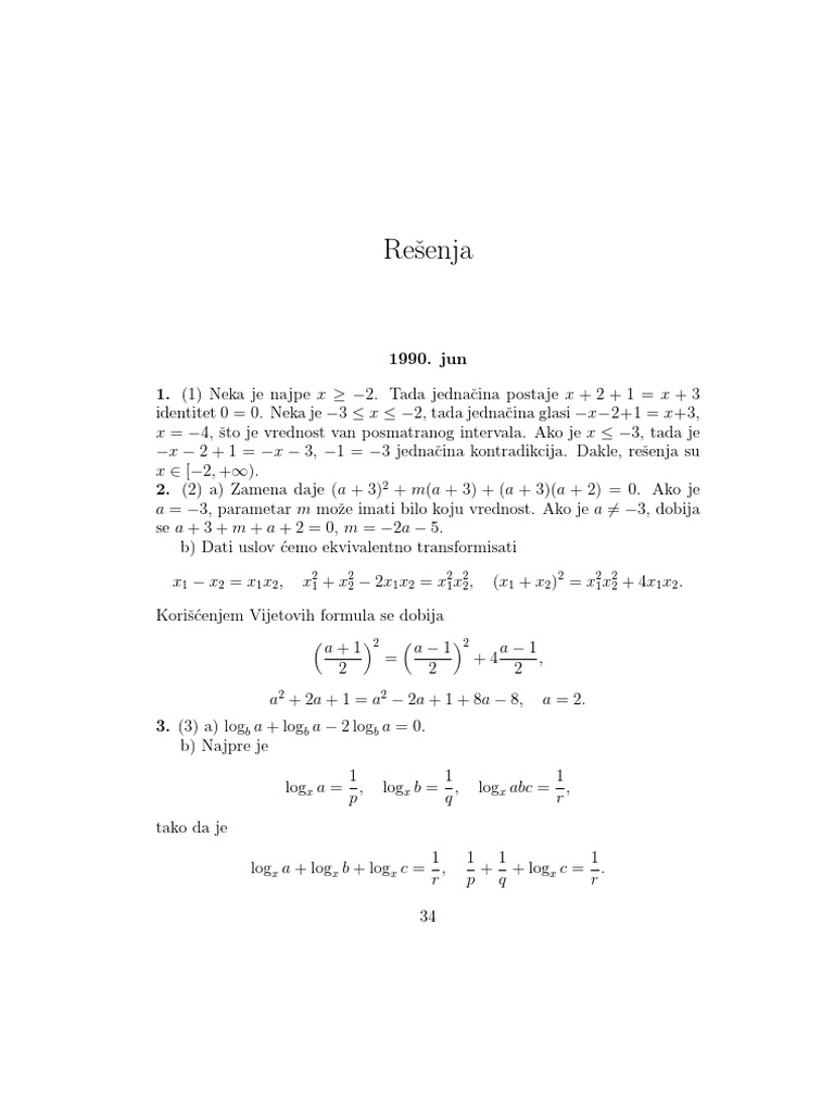 Z2 Resenja Do 2013 | PDF