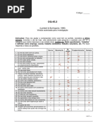 Teste: SRQ 20 - Self Report Questionnaire | PDF