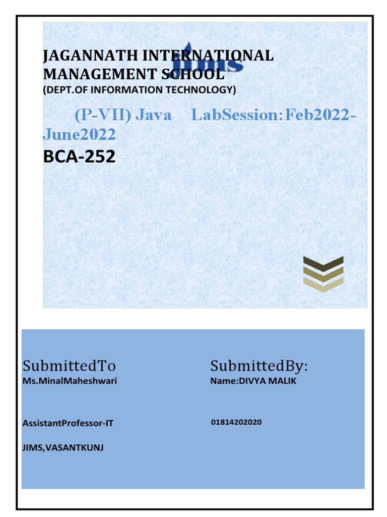 Divya Java Download Free Pdf Method Computer Programming Class Computer Programming