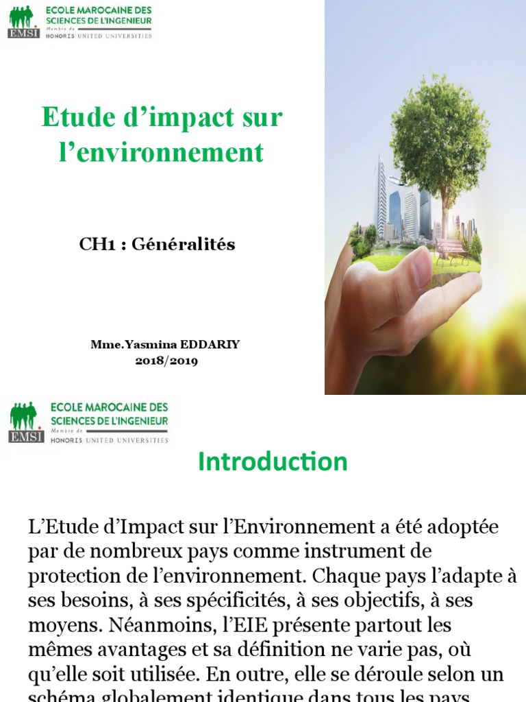 Etude D'impact Sur L'environnement | PDF | Environnement naturel | Développement durable