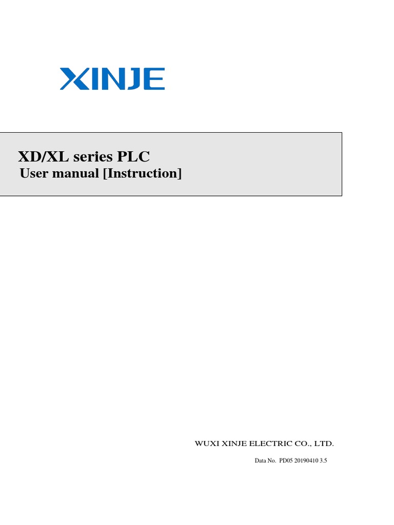 XDXL Instruction Manual | PDF | Programmable Logic Controller | Relay