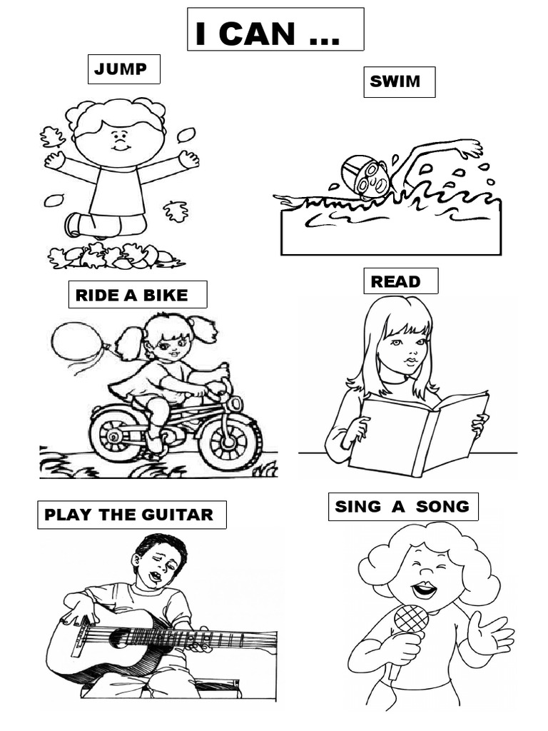 I Can Activities Worksheet for Kids | PDF