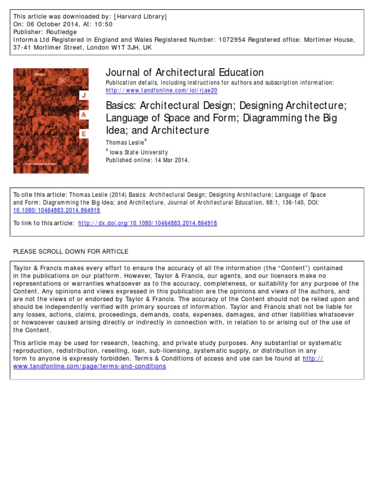 Language of Space and Form | PDF | Design | Architect