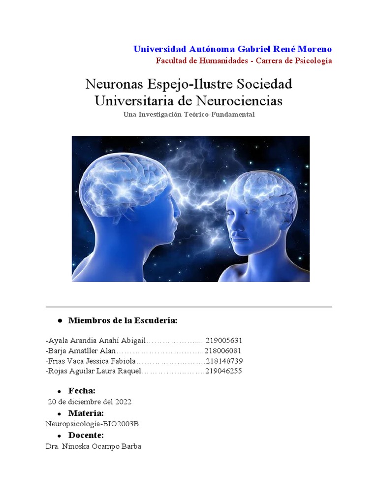 Neuronas Espejo | PDF | Aprendizaje | Neurona
