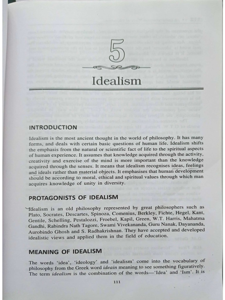 Idealism | PDF