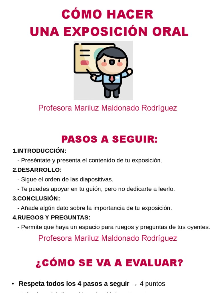 Como Hacer Una Exposicion Oral | PDF